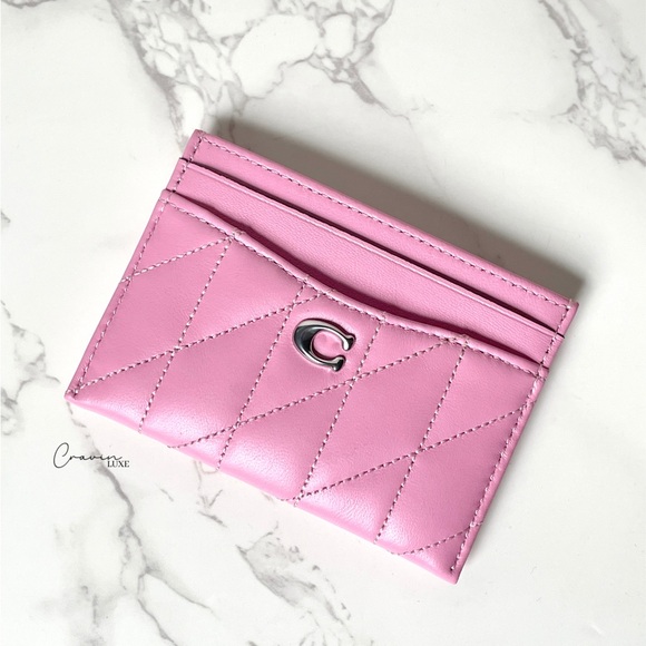 Coach | Bags | Coach Limited Edition Quilted Leather Card Holder Case ...